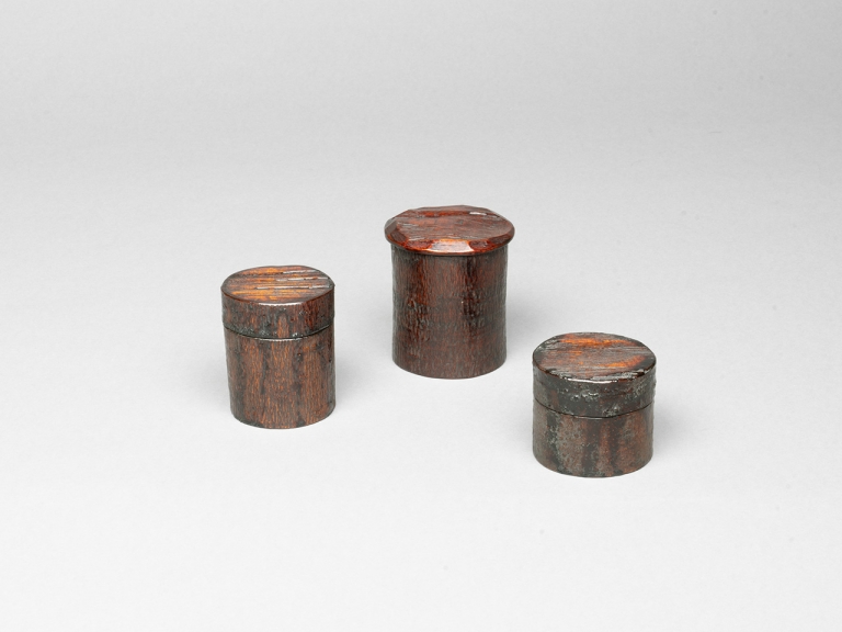 Bark Chaki (Tea Caddy) (Nagashi-kake with Vine Marks) - Yukio Homma's ...